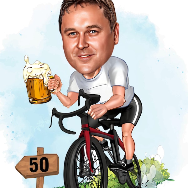 Custom Pilot Cartoon Portrait, Pilot Portrait, Pilot Gift, Pilot ...