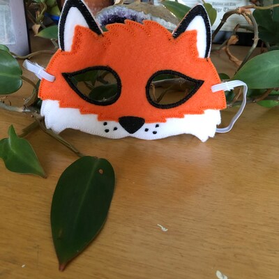 Fox Party Mask Fox Photo Prop Fox Party Favor Fox Felt Mask Fox ...
