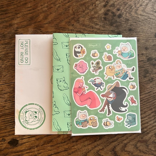 Adventure Time Sticker Sheet - Etsy