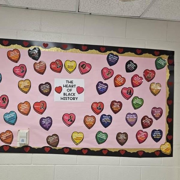 Black History Month Bulletin Board | Short Action Phrases Black Leaders ...