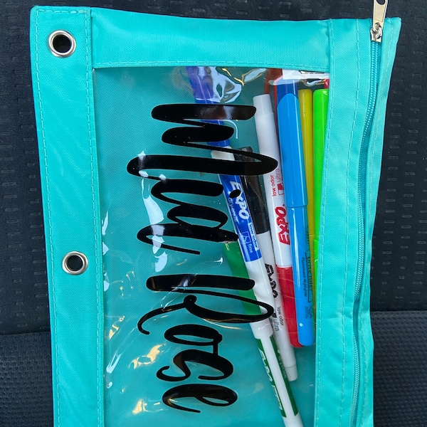 Personalized Supply Pouch | School Pouch | School Supplies ...