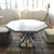 Custom Concrete Table Top Chunky Wood Base With Casters Dining Table ...