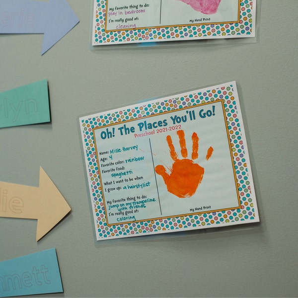 PRINTABLE Preschool Graduation Diploma, oh the Places You'll Go ...