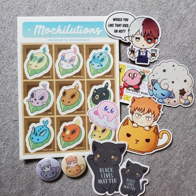 Original Astrology Girl Waterproof Matte Vinyl Stickers with Shiny Gold ...