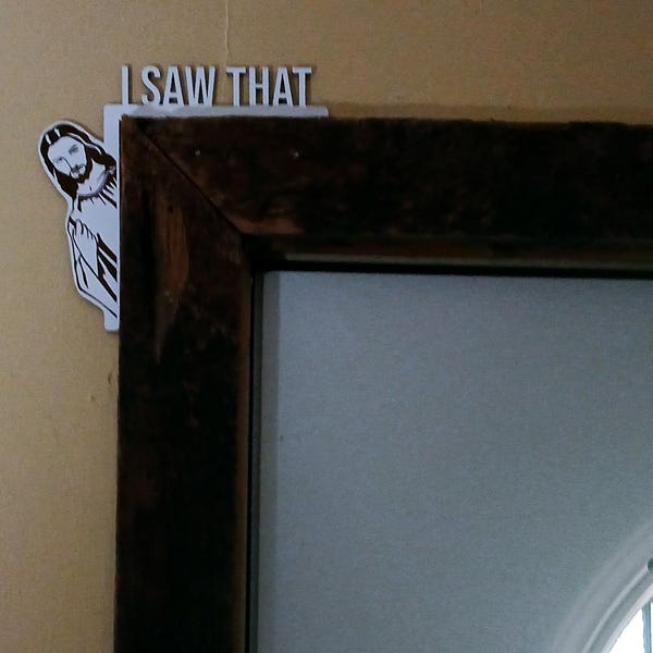 I Saw That, I Saw That Jesus Sign, Jesus I Saw That, Door Decor, Door ...