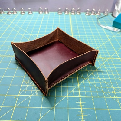 The Crate Leather Valet Tray Pattern, Leather Tray Template, Leather ...
