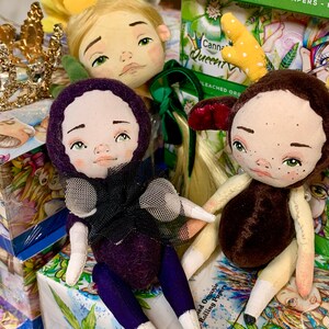 Mini Man Rag Doll, Fabric Bearded Man Doll, Man Beard Doll,handmade ...