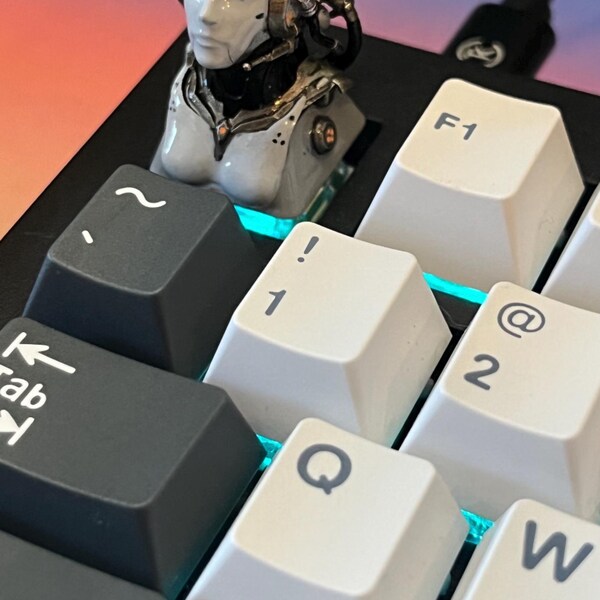 Terminator T-800 Skull Backlit Keycap, MX RGB Cherry Switch Mechanical ...