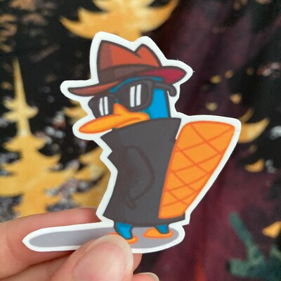 Perry the Platypus Sticker, Phineas and Ferb Sticker, Journal ...