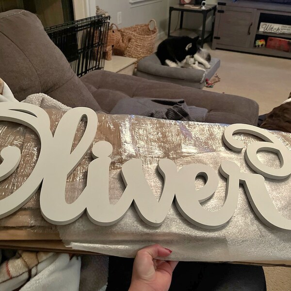 Custom Name Sign, First Name. Personalized Name Sign, Script Font ...