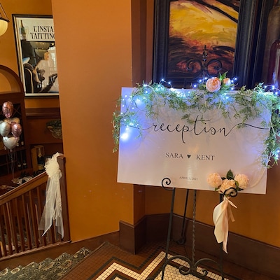 DIY Wedding Reception Welcome Sign, 24sizes, Personalised Wedding ...