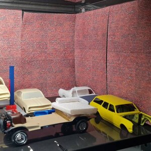 New 16 Sheets Wall 1/87 Ho Scale Wall Landscape Brick STONE 20x28cm ...