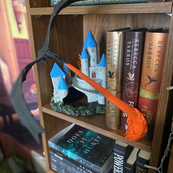 Fire Breathing Dragon Book Nook With Book Mount, Perfect Gift or ...