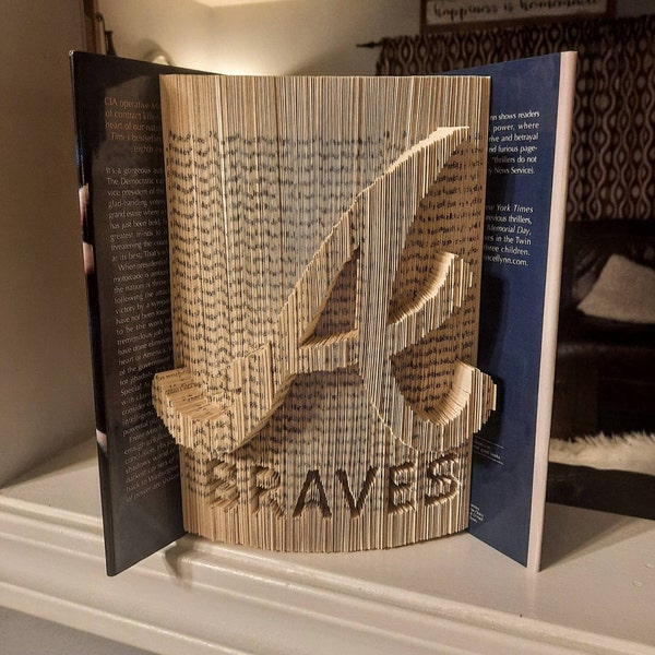 Custom Pattern for a Folded Book Design, Folded Book Art Custom Pattern ...
