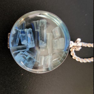 Big Deep Locket for Crystals or Pills Floating Locket for | Etsy