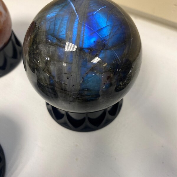Natural Labradorite Sphere Labradorite Gemstone Ball Crystal Sphere ...