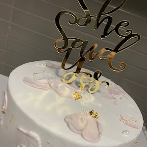 Wedding Cake Topper Acrylic Mirror Gold Mr & Mrs Cake - Etsy Australia