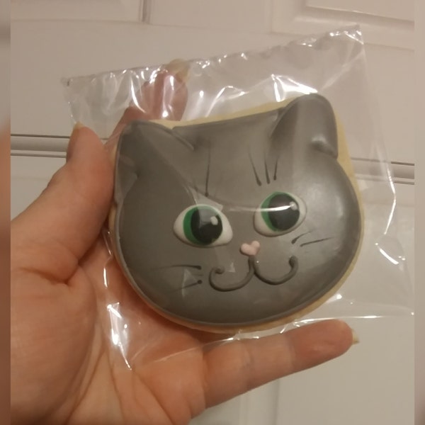 Cat Face Sugar Cookies (1 Dozen) - Etsy