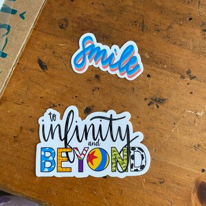 To Infinity and Beyond Sticker Toy Story Sticker Disney - Etsy