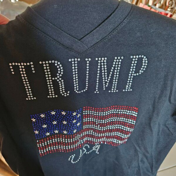 Wicked Halloween Holiday Rhinestone V Neck Long Sleeve Women's Bling ...