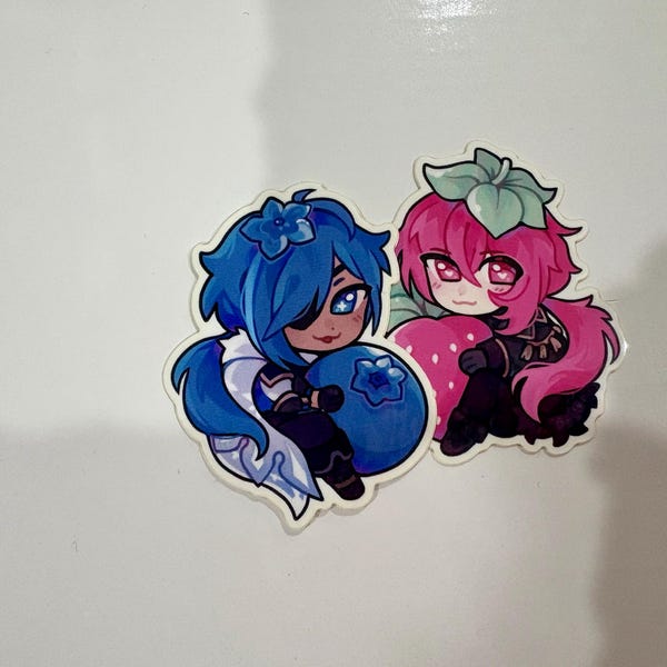 Dessert Stickers - (blueberry Pie, Raspberry Ice Cream, Blackberry ...