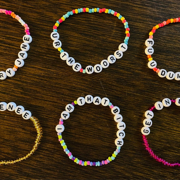 Custom Friendship Bracelets - Etsy