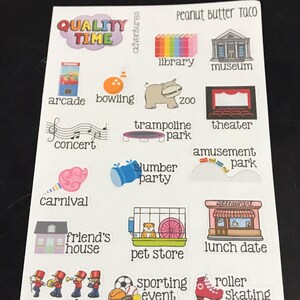 Kid Adventures Stickers Quality Family Time Planner Stickers Kid ...