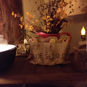 Farmhouse/primitive Coffee Stained Sack Bag - Etsy