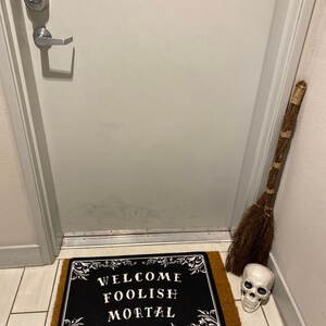 Gothic Door Mat Halloween Doormat Goth Welcome Mat Witchy - Etsy