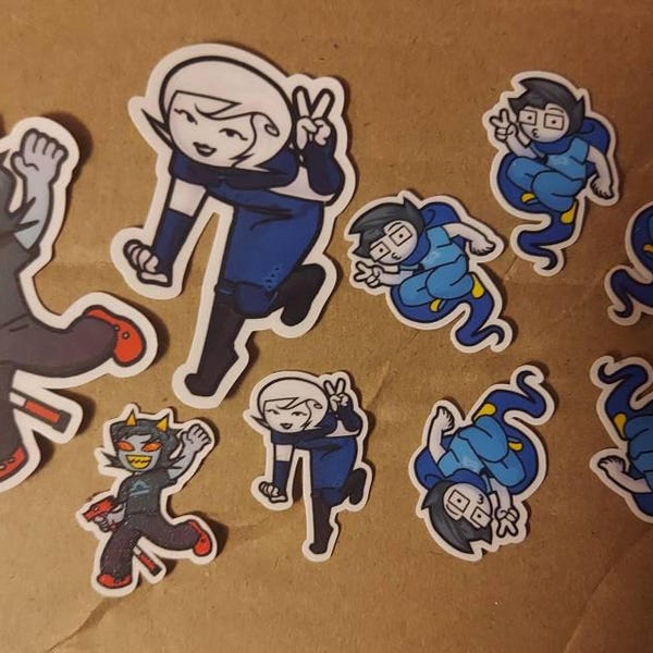 Water-resistant Vinyl Homestuck Character Stickers - Etsy