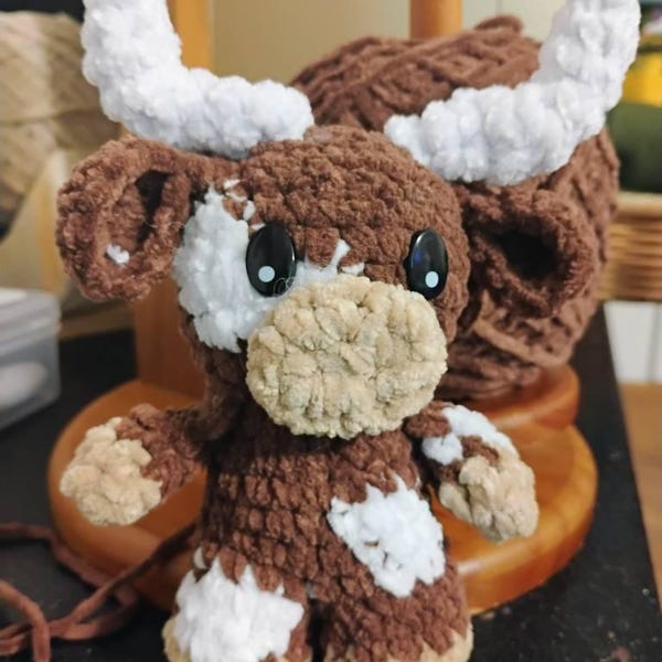 Baby Cows TRIO Pattern- Baby Longhorn, Baby Cow, Baby Highland, Crochet ...