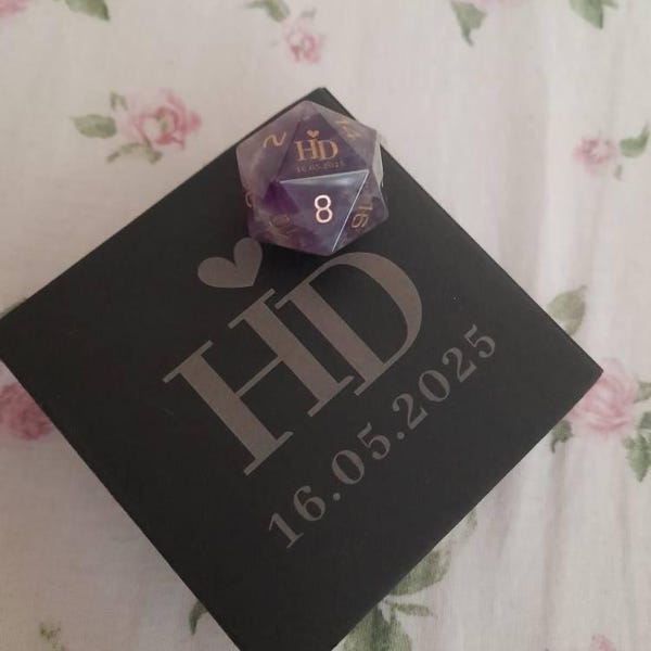 Custom D20 - Custom Dnd Dice Set, Custom Dice, Personalised Dnd Gifts ...