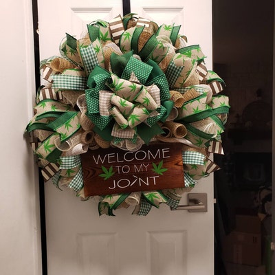 Weed Welcome Sign 420 Friendly Home Decor Marijuana Welcome - Etsy