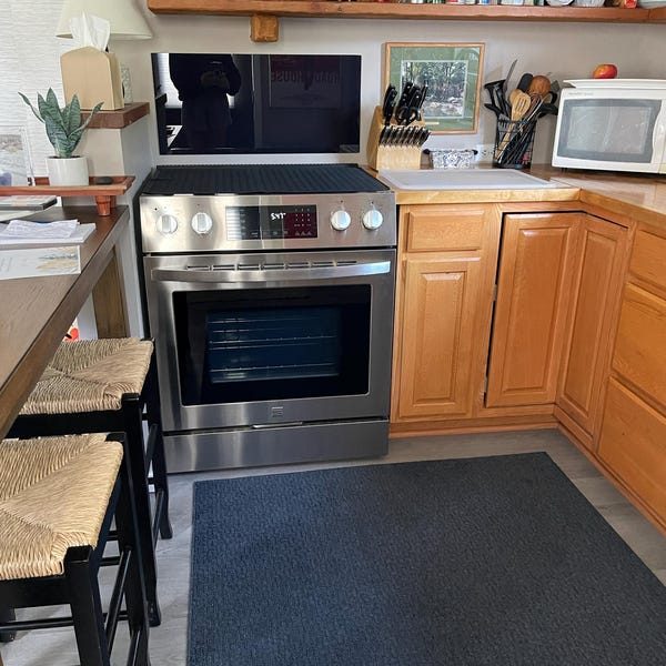 Tempered Glass Stove Backsplash Panel, Stove Back Cover, Kitchen Decor ...