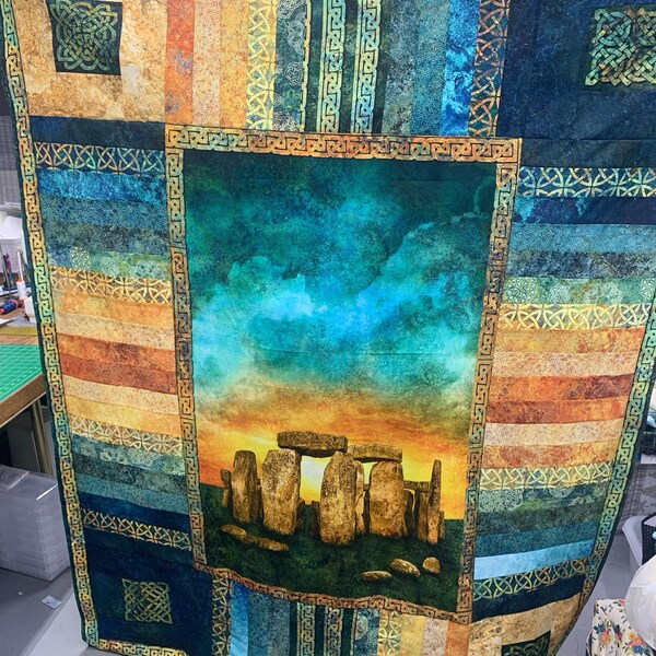 Batik Moon and Stars Purple Blue Argyle Batiks by Mirah Fabric - Etsy