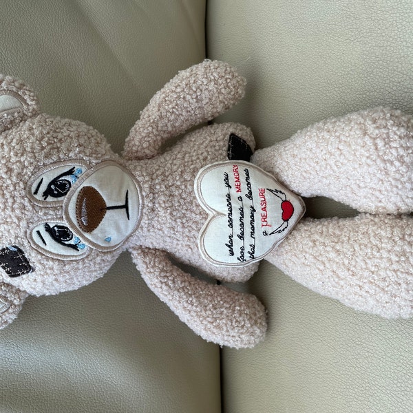 ITH Memory Bear Embroidery File: Teddy & Lovey (digital Download) - Etsy