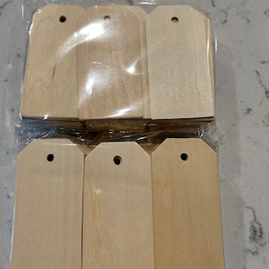Blank Wood Tags, DIY Gift Tags, Tags for Gift Baskets, for Handmade ...