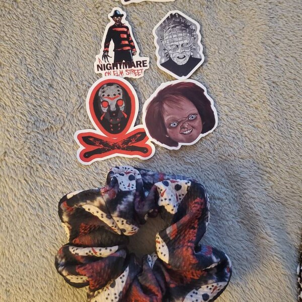 Halloween Hair Ties,horror Hair Bands,hair Ties,horror Hair Bows, Top ...