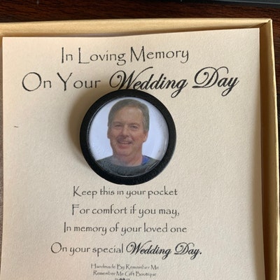 Custom Pocket Memory Stone, Personalized Memorial Stone With Photo, on ...