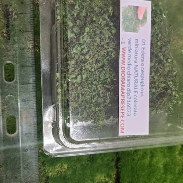 01 Miniature Ivy or Bush NATURAL Colored Medium Light Green Diorama ...