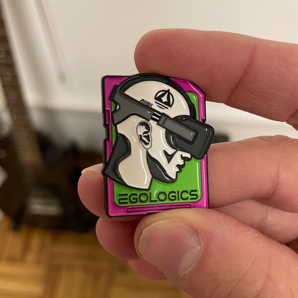 EGOLOGICS VR Virtual Reality Metaverse Neon Soft Enamel Pin Lapel Hat ...