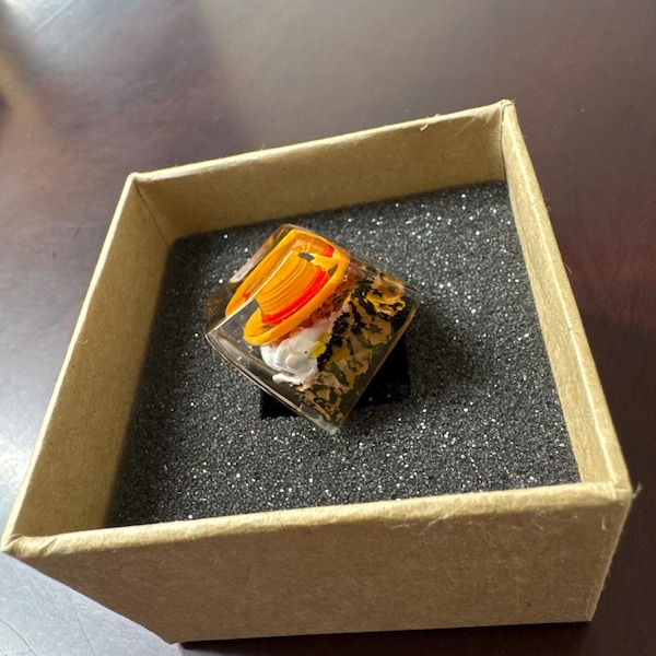 Glowing Fire Artisan Keycap, Fire Demon Anime Keycap, Anime Keycap ...