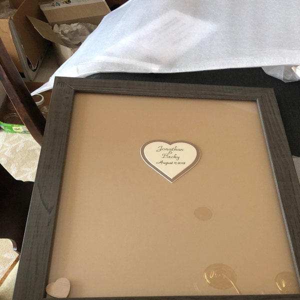 Unique Guestbook Wedding Guestbook Frame Custom Guestbook Alternative ...