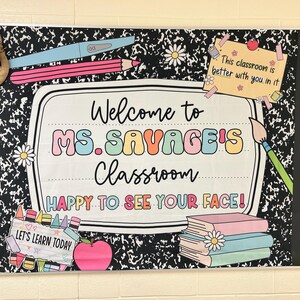 Personalized Classroom Tapestry, Yay You're Here Tapestry, Classroom ...