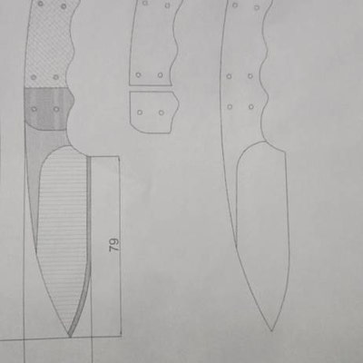 Ergonomic Karambit Knife Template Easy-to-follow Crafting Plan ...