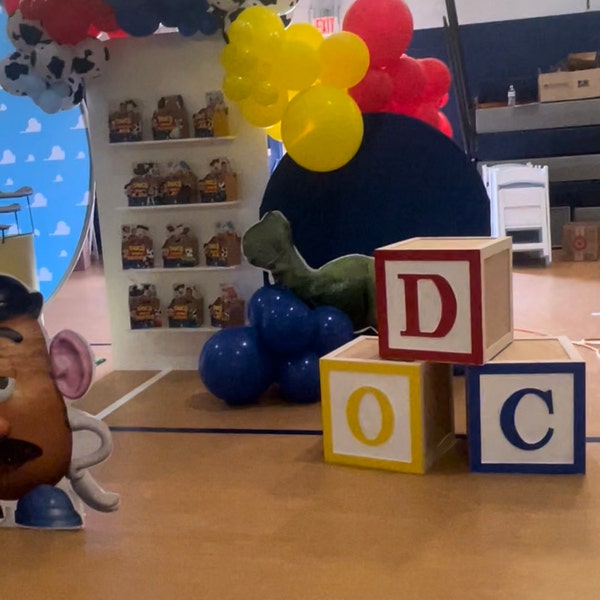 Baby Shower Block Letters, Large Wooden Alphabet Blocks, Large Wooden ...
