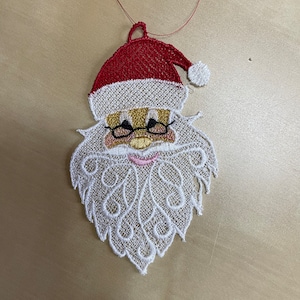 FSL Santa Ornament 2 Sizes. Christmas Embroidery Designs. Instant ...