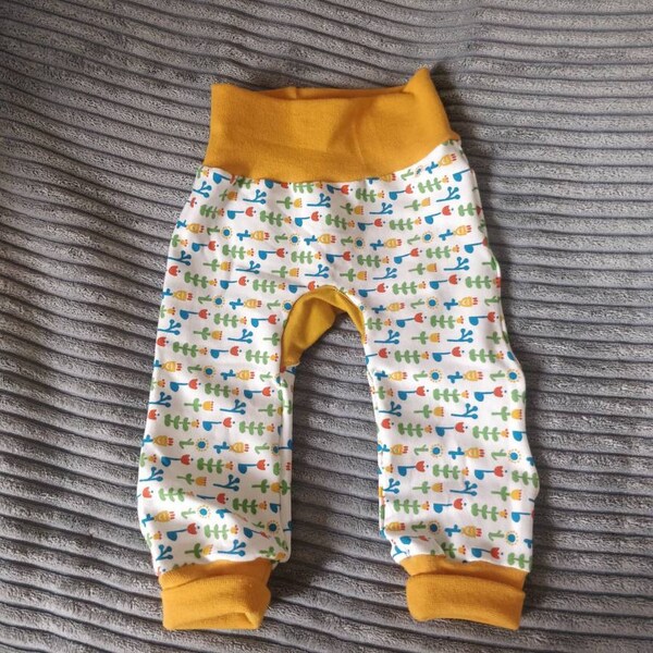 PDF Pattern / "monkey-pants" Baby Trousers Pants Sewing Pattern ...
