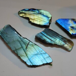 Natural LABRADORITE SLAB Polished Labradorite Slice - Etsy