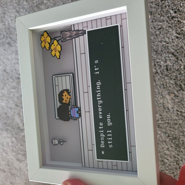 Undertale Despite Everything Shadow Box Diorama 3D Pop Art - Etsy
